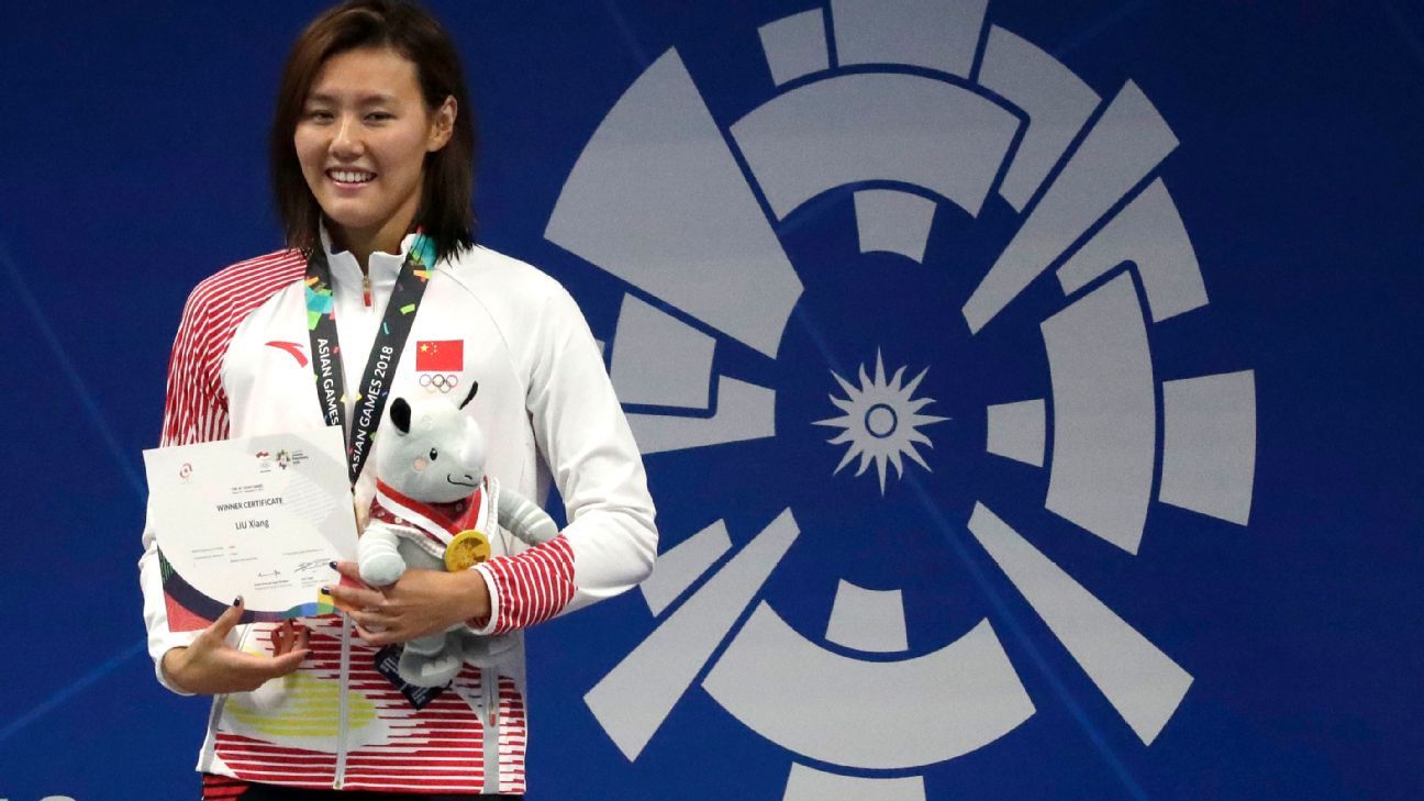 China's Liu Xiang breaks 50-meter backstroke world record at Asian ...