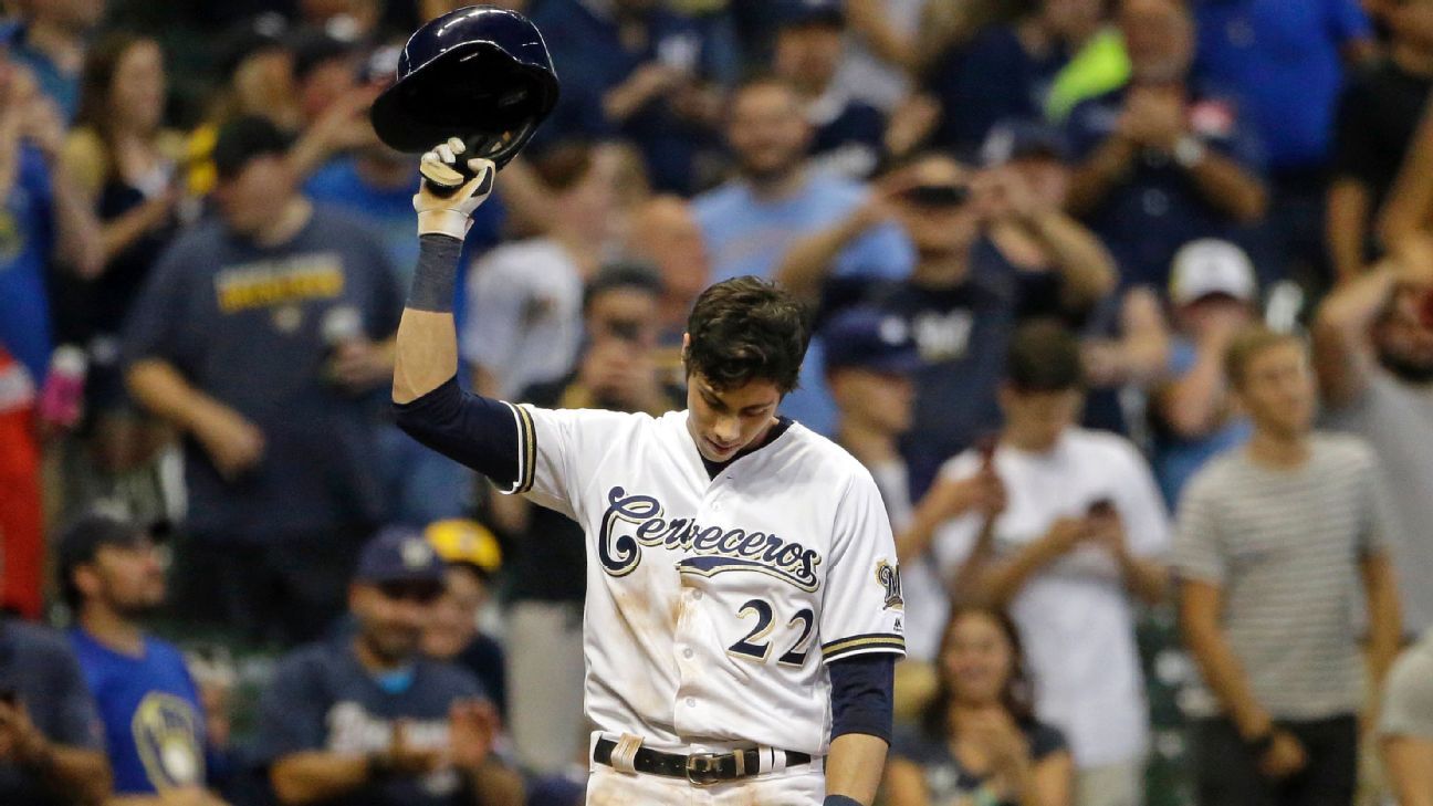 Christian Yelich makes baseball history with second cycle of season - ESPN