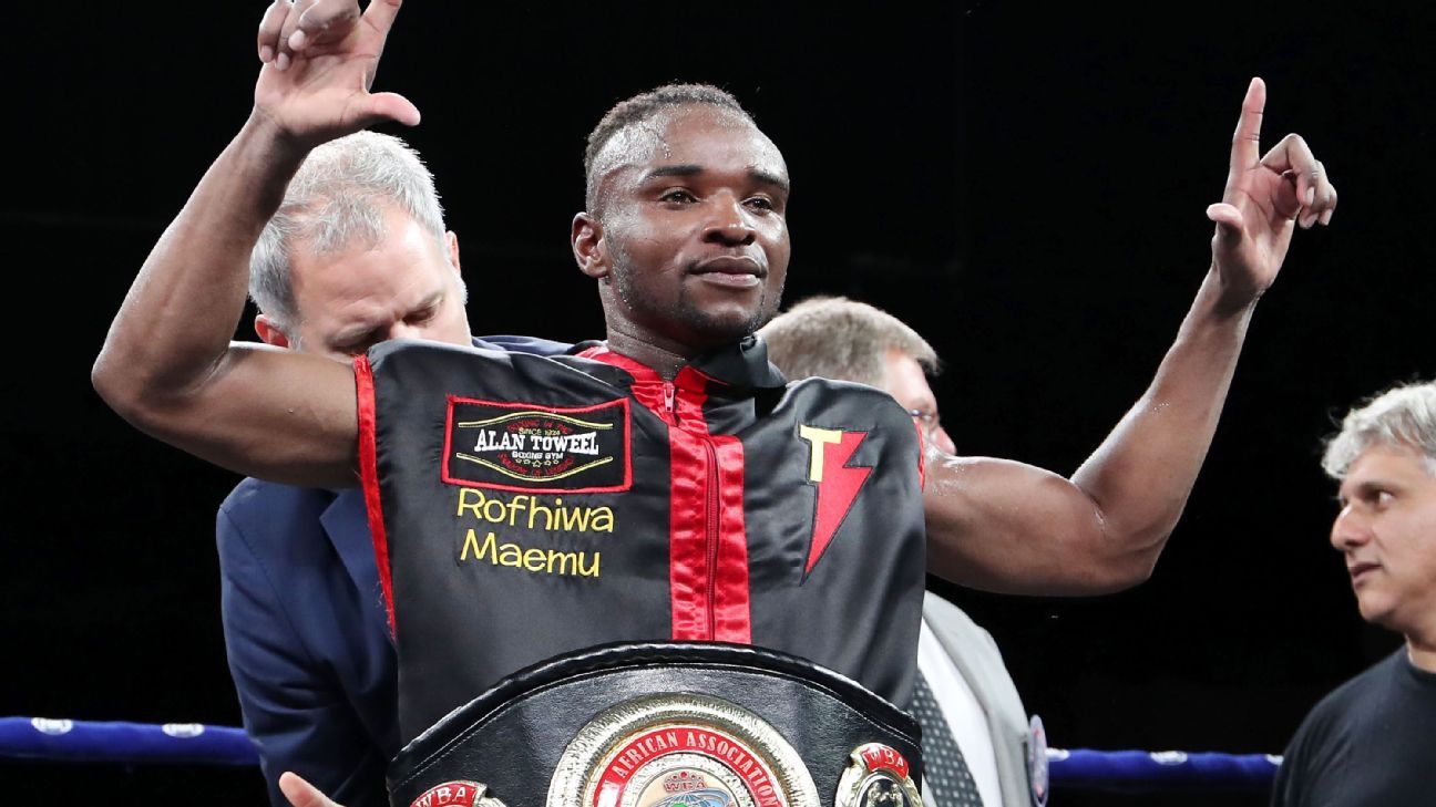 Rofhiwa Maemu to make statement in WBA Pan-African defence - ESPN