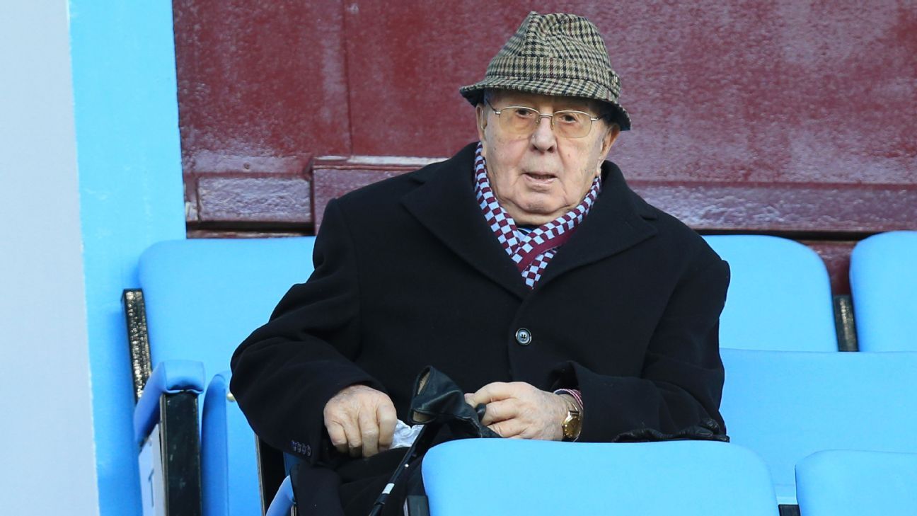 Former Aston Villa chairman Doug Ellis dies aged 94 - ESPN
