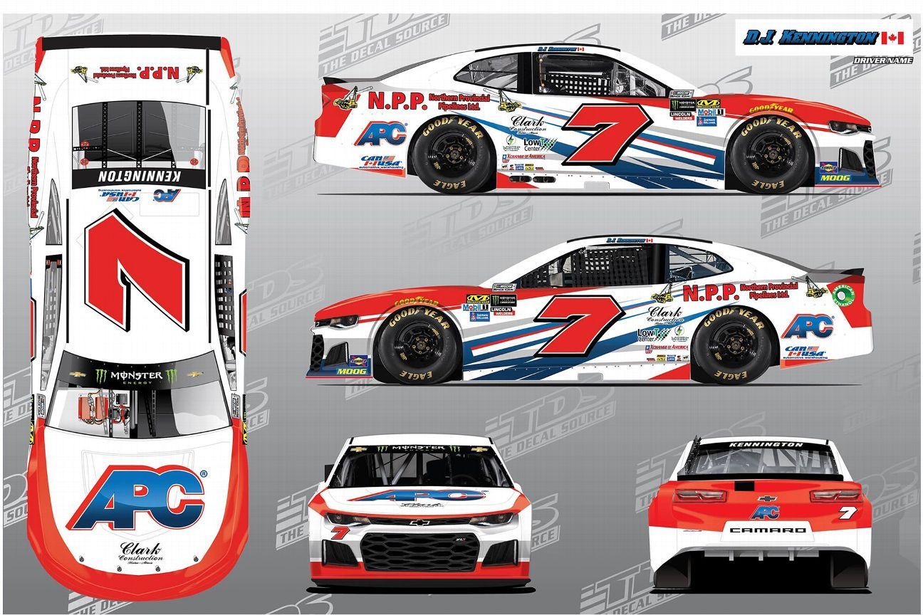 2018 Monster Energy NASCAR Cup Series Paint Schemes - Team #7/#55 - ESPN