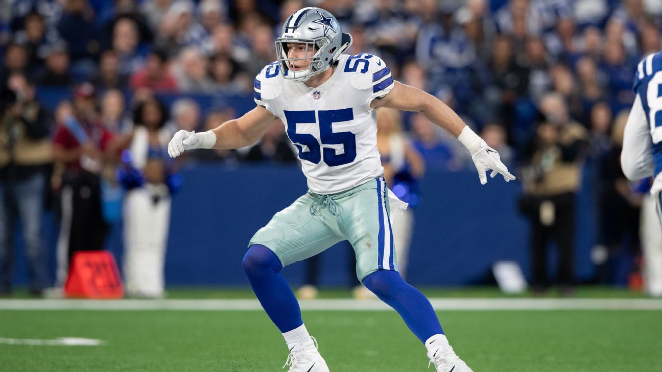 Cowboys LB Leighton Vander Esch (neck), DE Robert Quinn (rib) ruled out ...