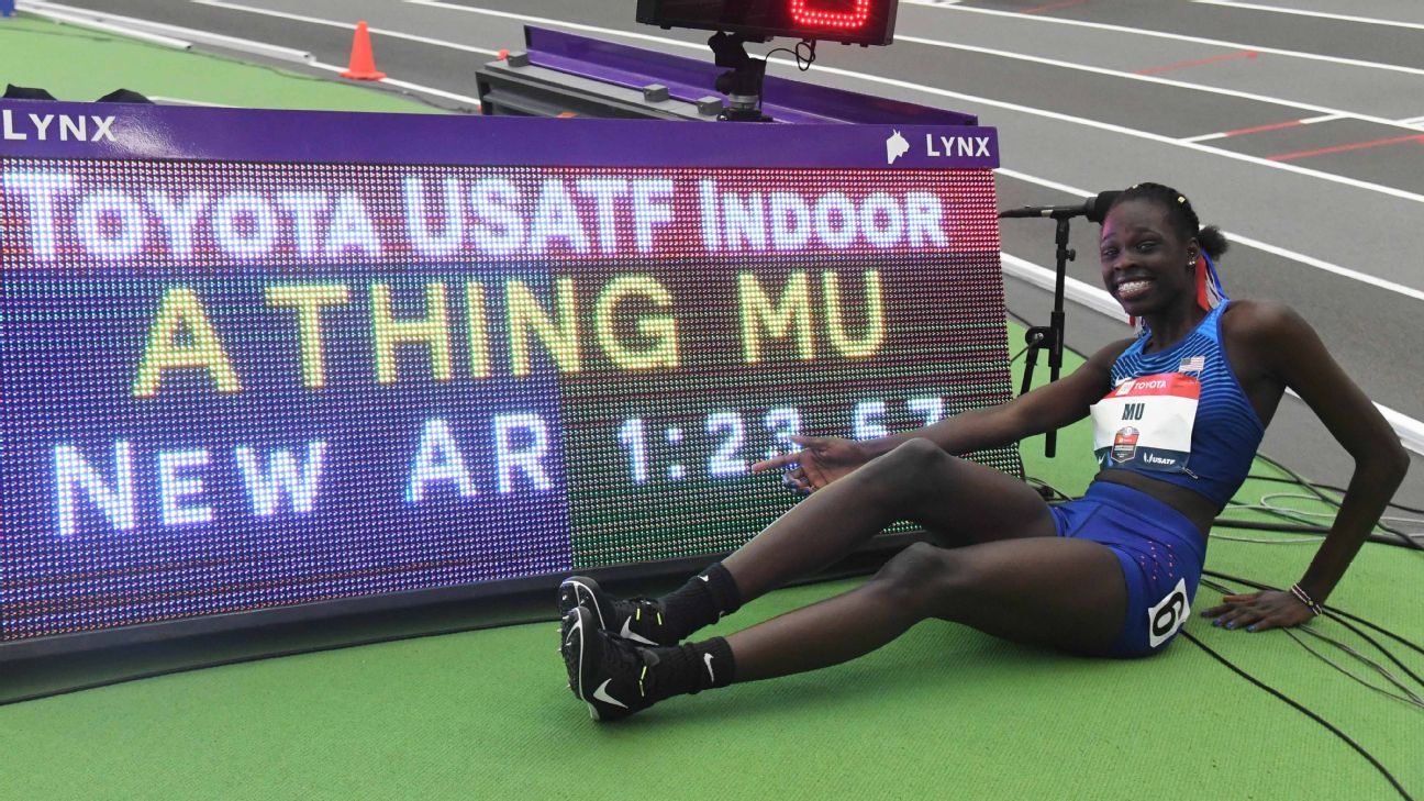 High schooler sets women's indoor record in 600 at Nationals - ESPN