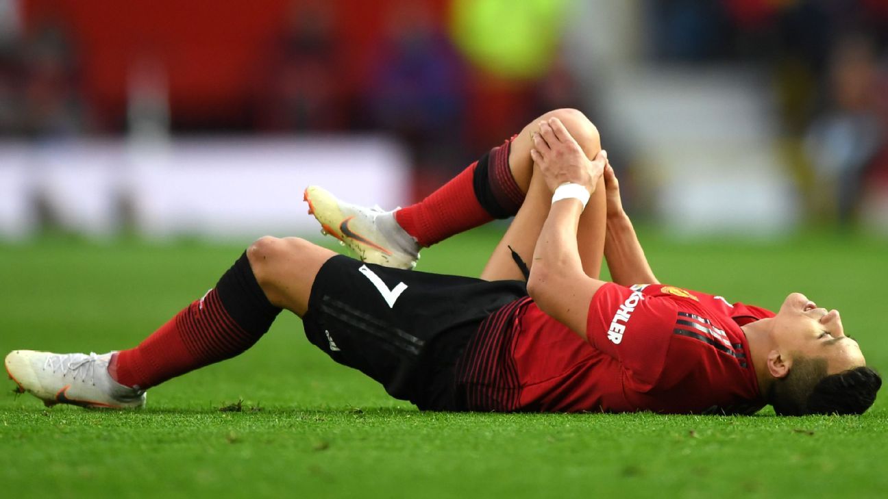 Man United's Alexis Sanchez faces four to six weeks out with knee ...