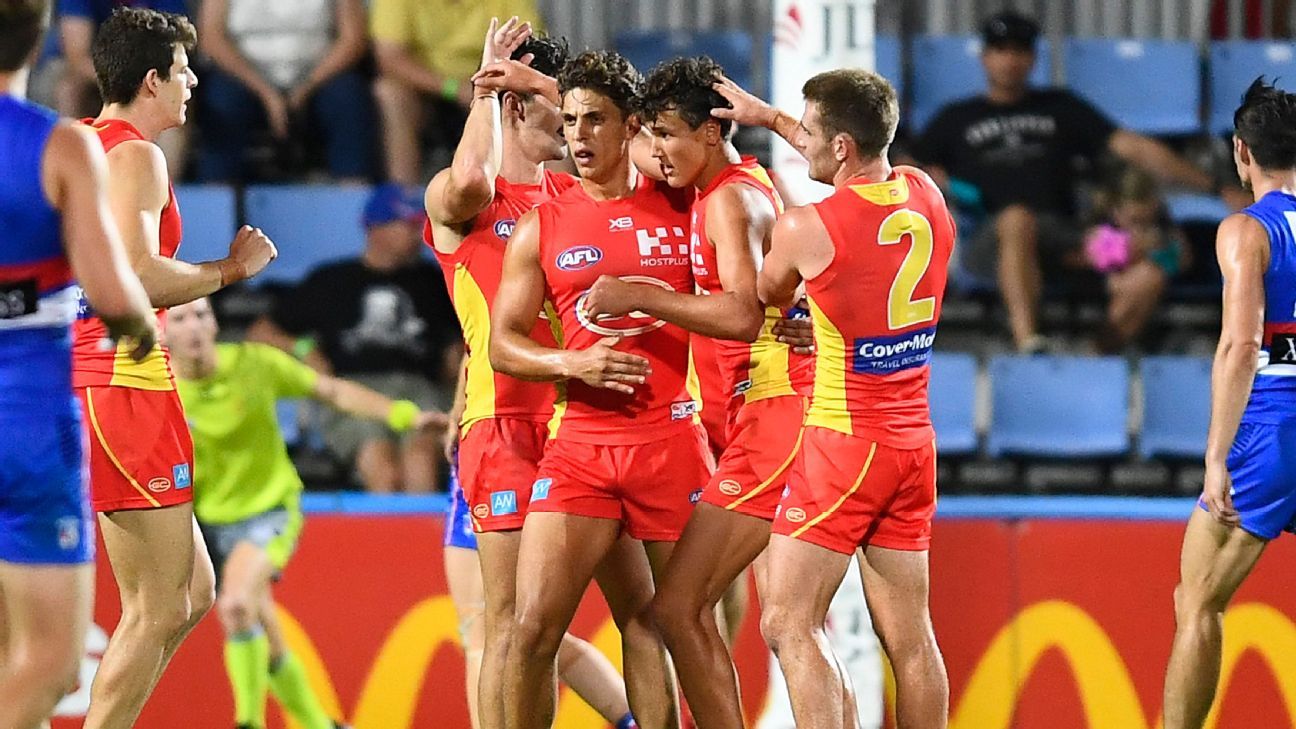 AFL Gold Coast Suns enjoy preseason win over Western Bulldogs - ESPN