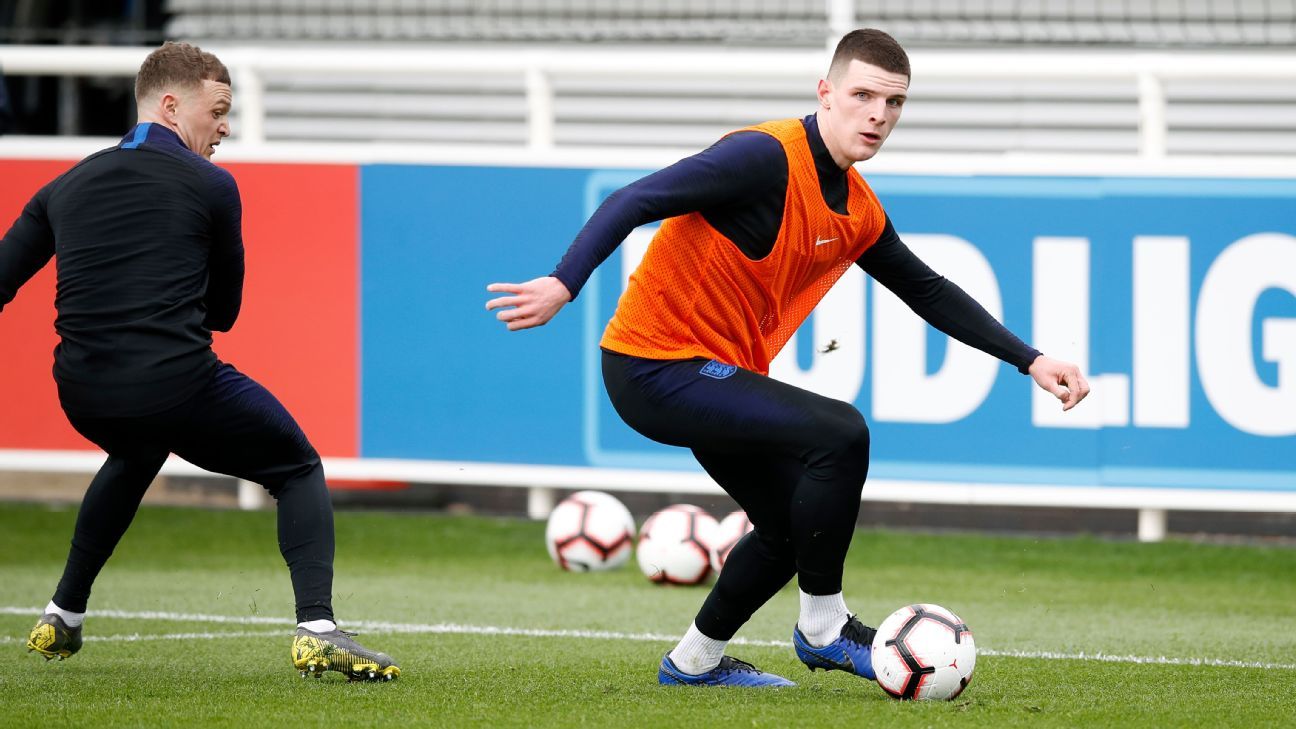 England boss Southgate says Rice's social media post won't affect team ...