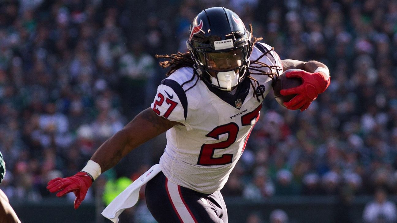 Texans remain confident in Lamar Miller-D'Onta Foreman RB duo - ESPN ...