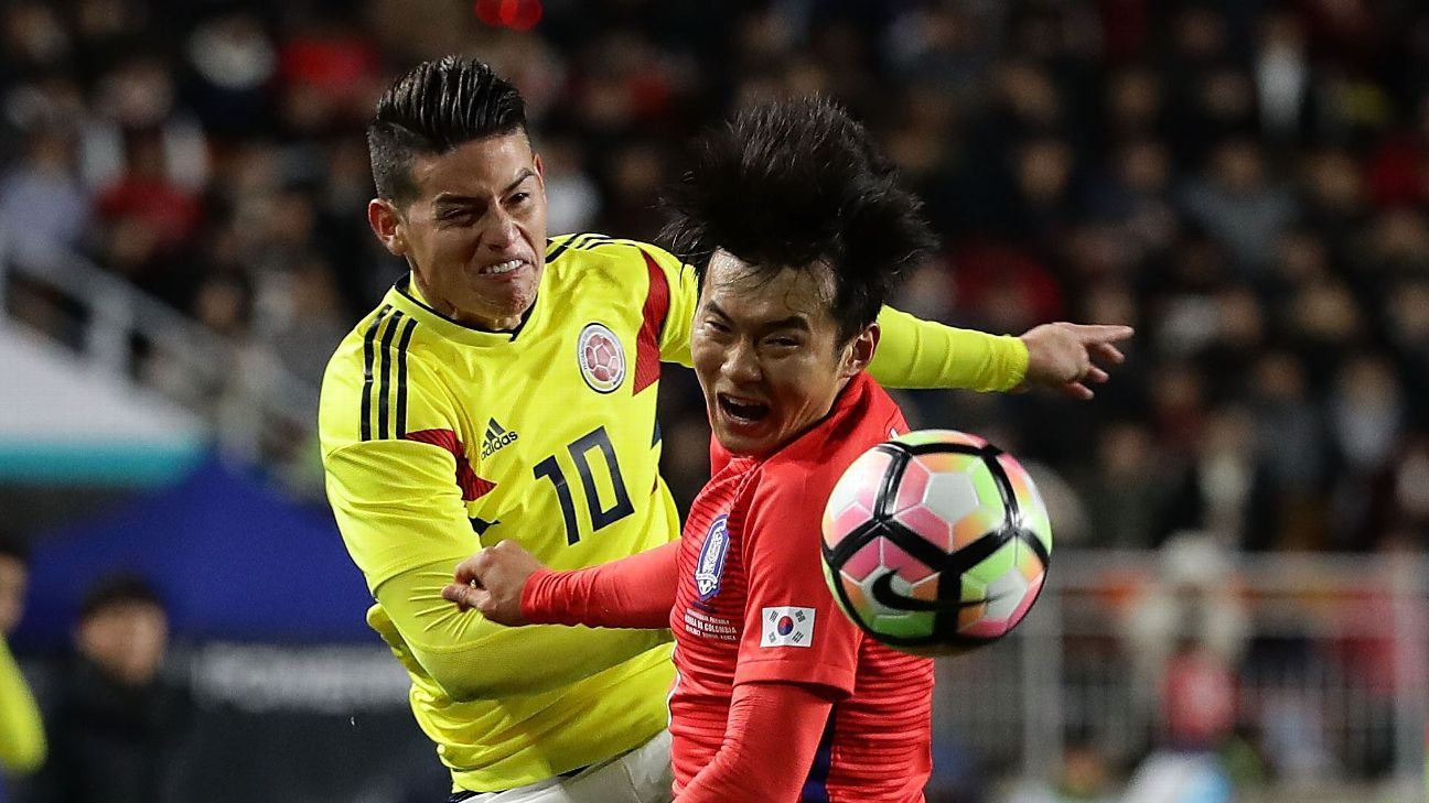 Colombia solo le ganó una vez en su historia a Corea del Sur - ESPN