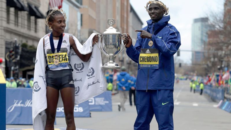 Lawrence Cherono, campeón de maratones, sancionado por dopaje - ESPN