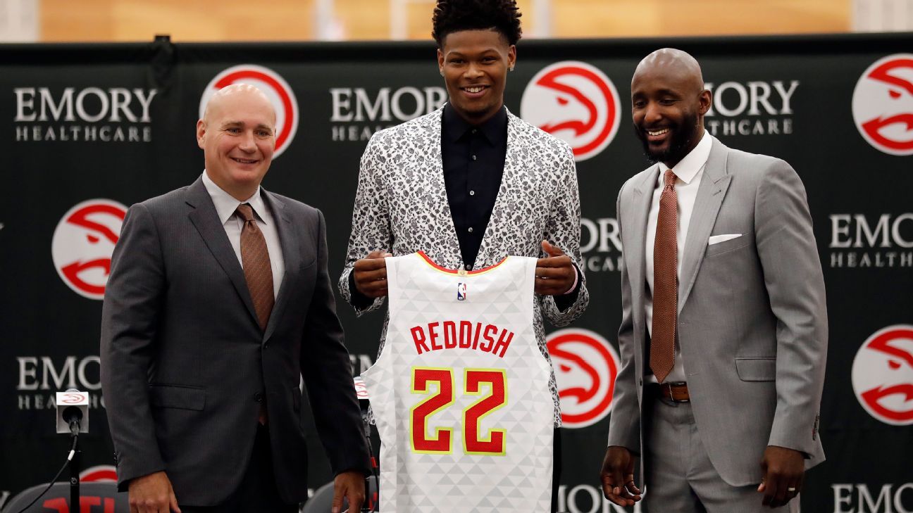 No. 10 pick Reddish sees 'perfect fit' with Hawks - ESPN