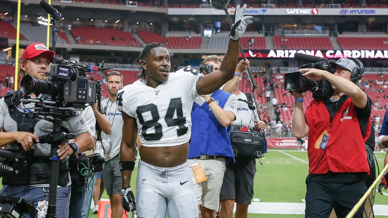Raiders anuncian el sorpresivo corte de Antonio Brown - ESPN