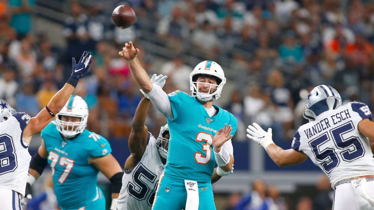 Josh Rosen provides spark, but mistake-prone Dolphins drop another ...