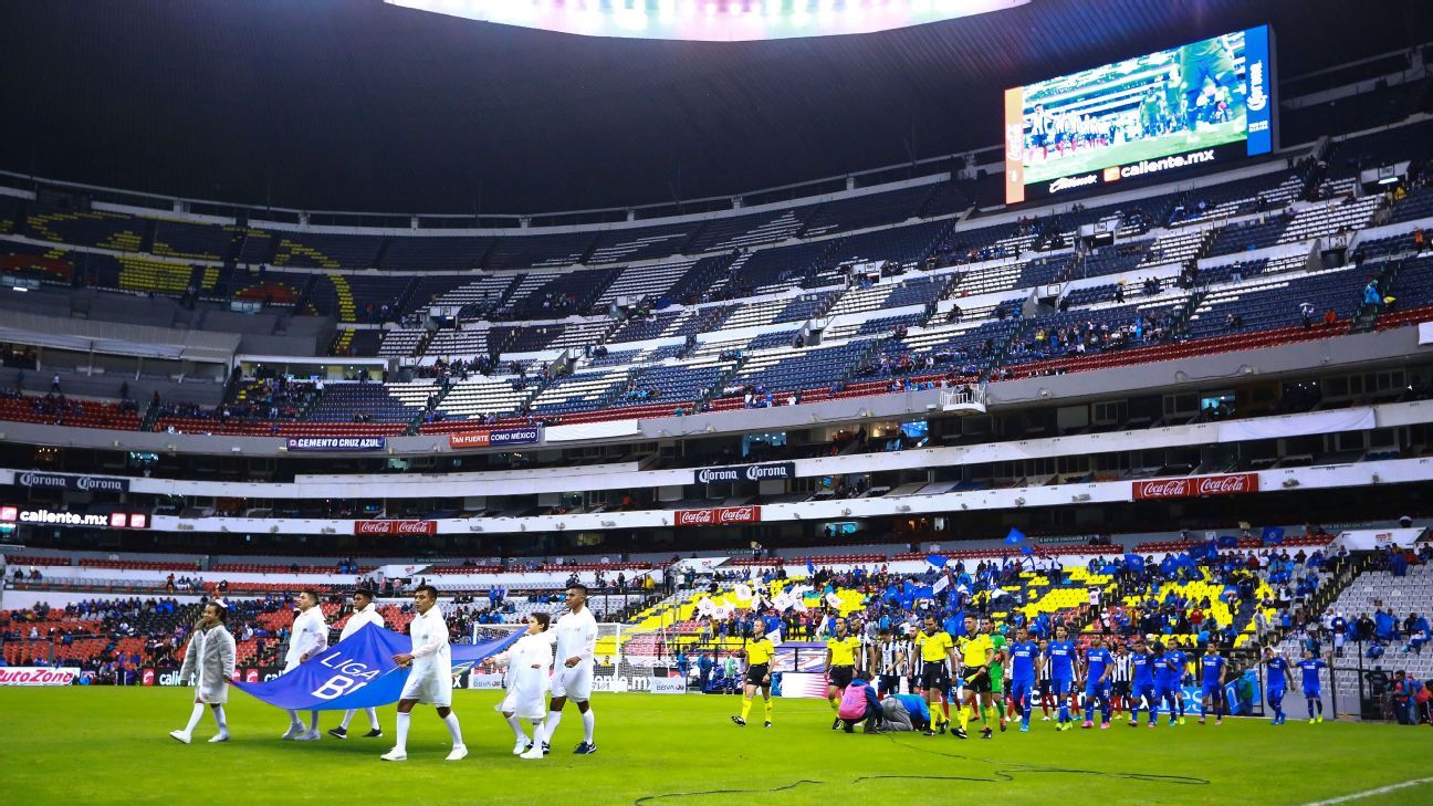 Afición del América hace respetar su casa ante Cruz Azul - ESPN