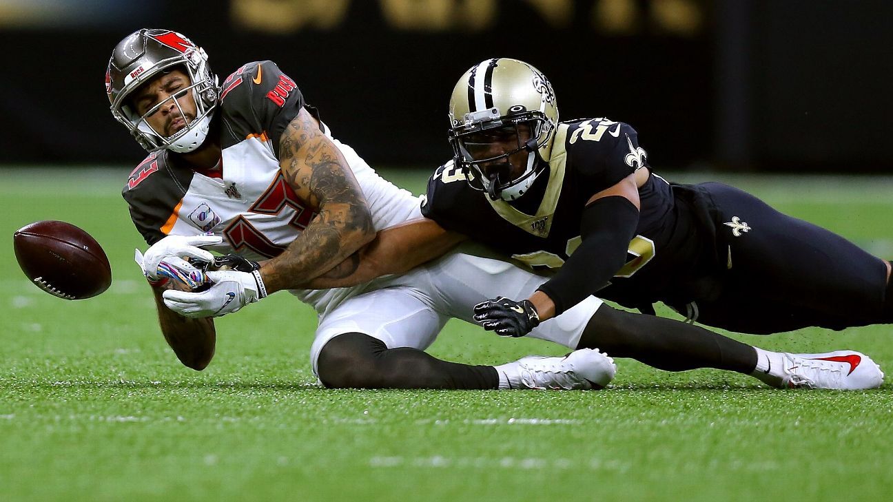 Saints' Marshon Lattimore to miss Buccaneers game with hamstring injury - ESPN