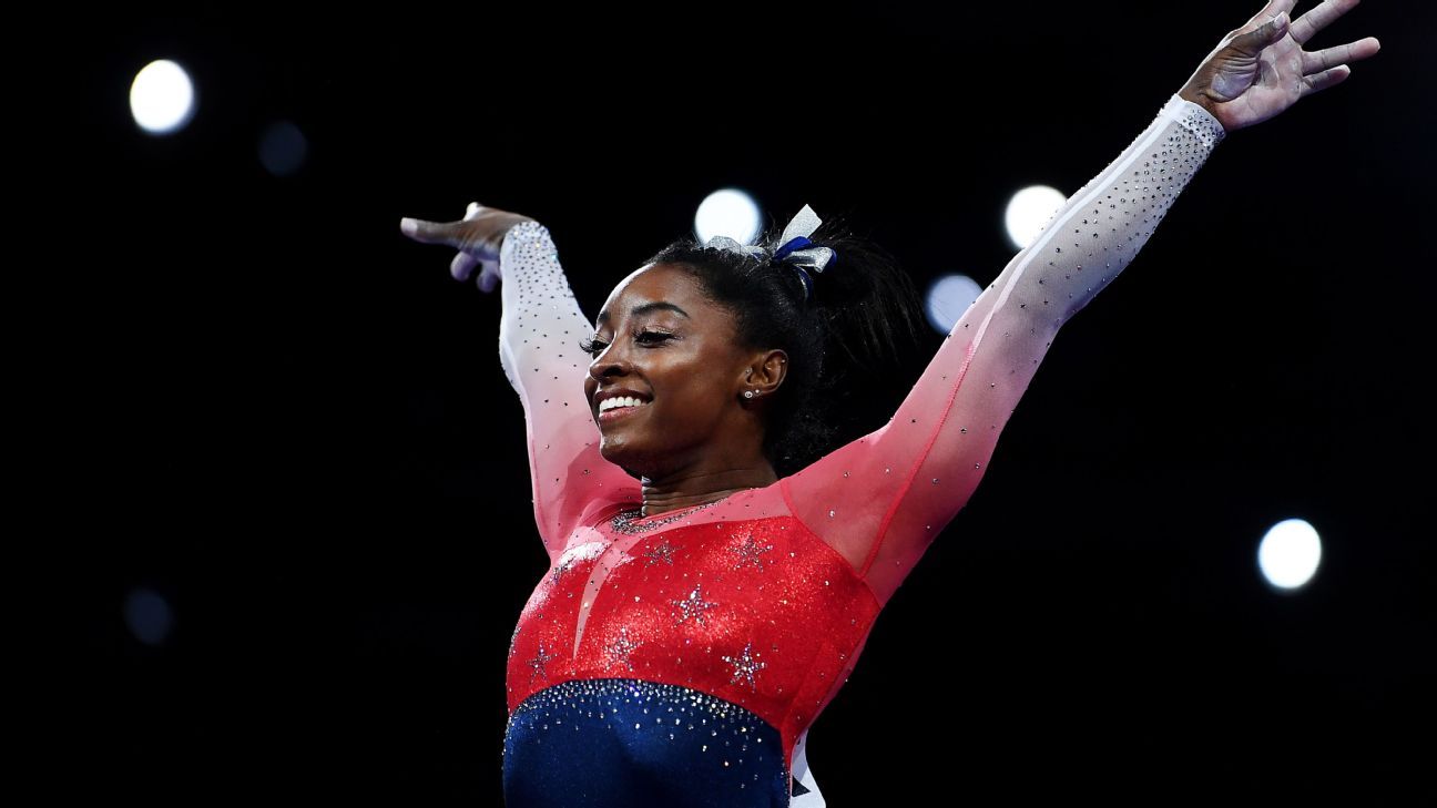 Simone Biles wins record 21st medal as U.S. women take gold at worlds ...
