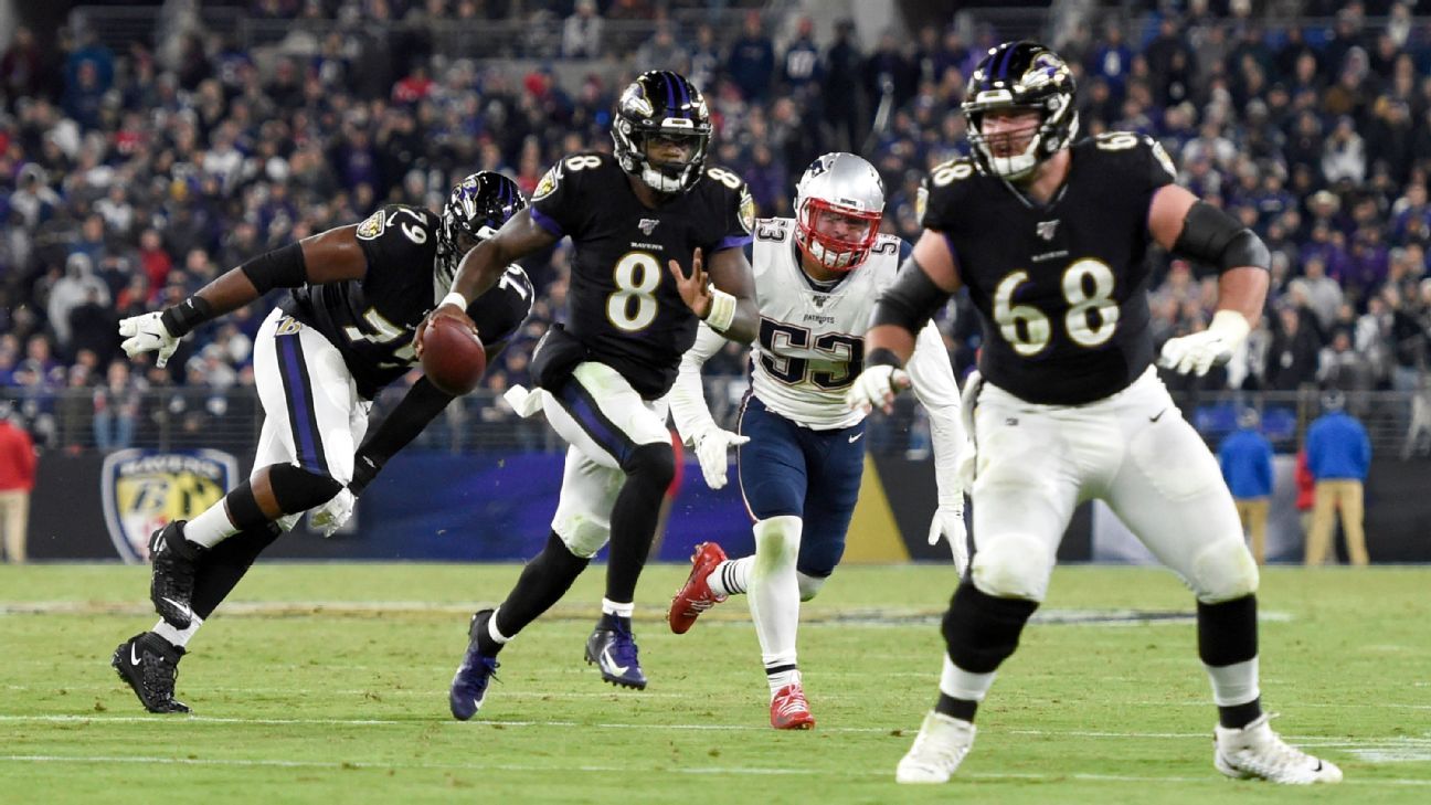 Ravens ponen la muestra de cómo vencer a la defensiva de Patriots - ESPN