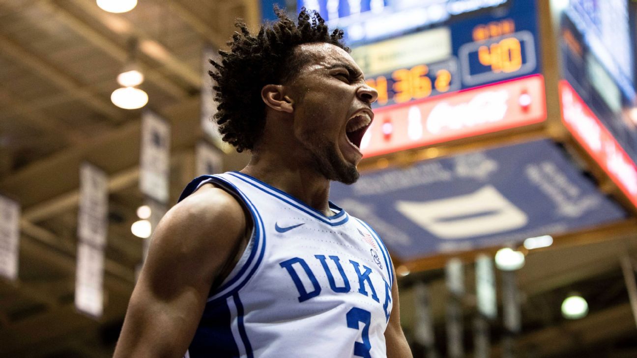 Duke's Tre Jones thrives in win; flop rule starting to flop - ESPN
