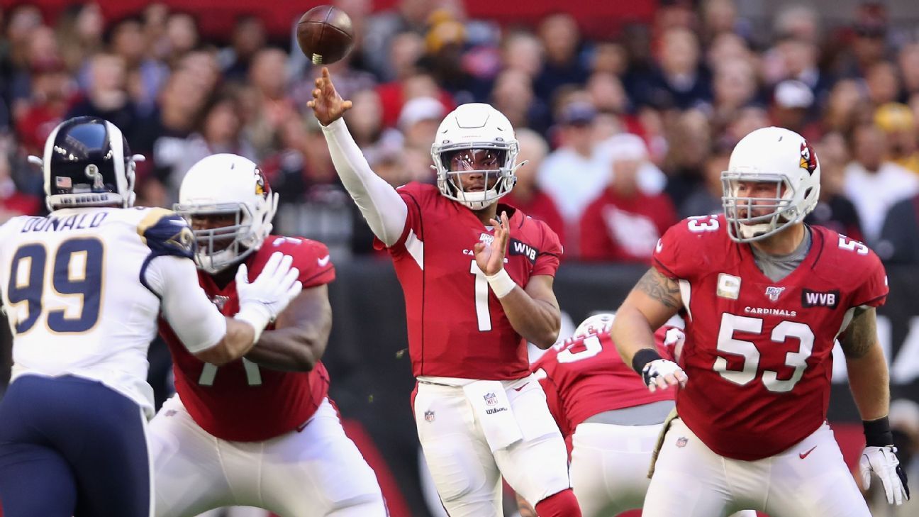 Taylor Rapp's first interception is pick-six of Kyler Murray - ESPN