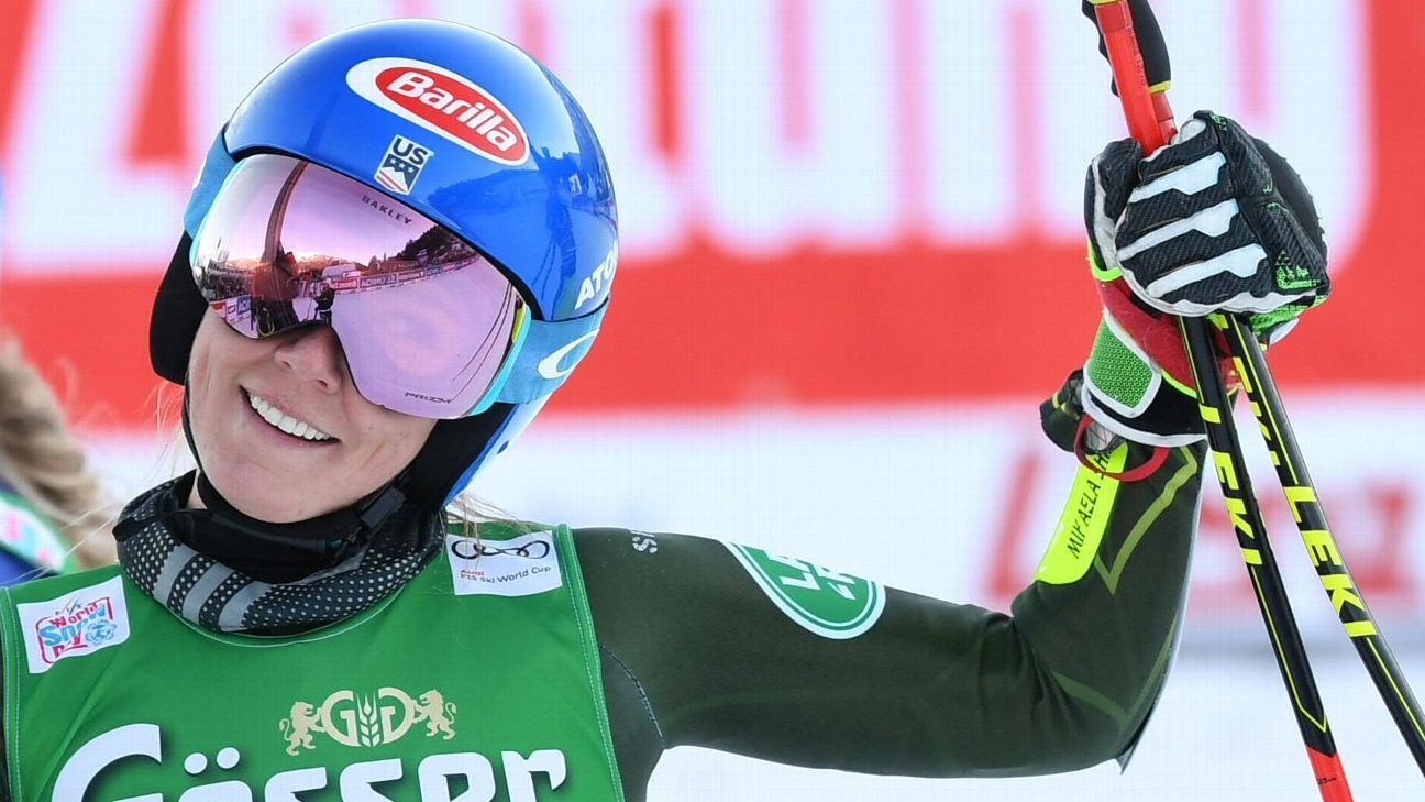 Mikaela Shiffrin dominates giant slalom for 63rd career win - ESPN