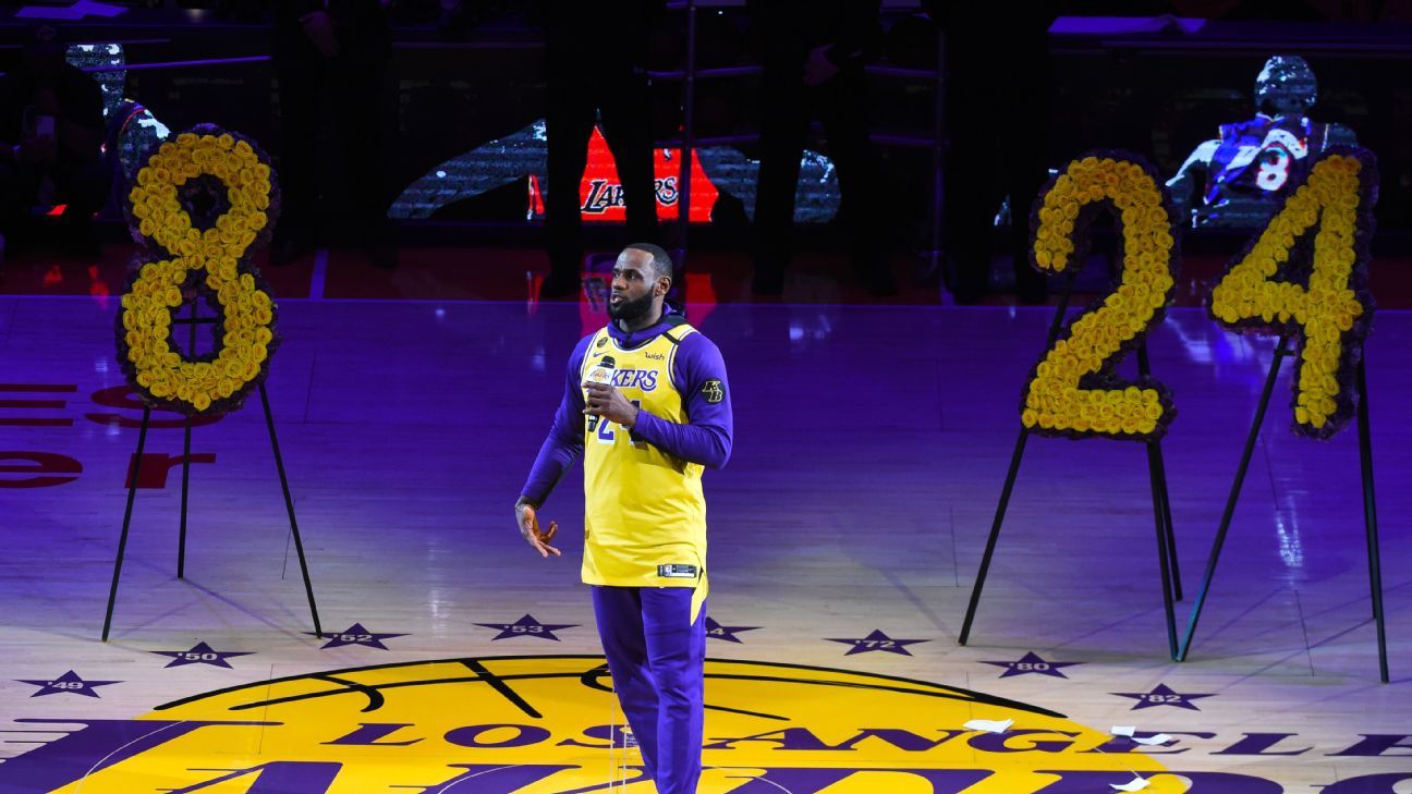 The Lakers and Blazers put on a show in honoring Kobe Bryant - ESPN