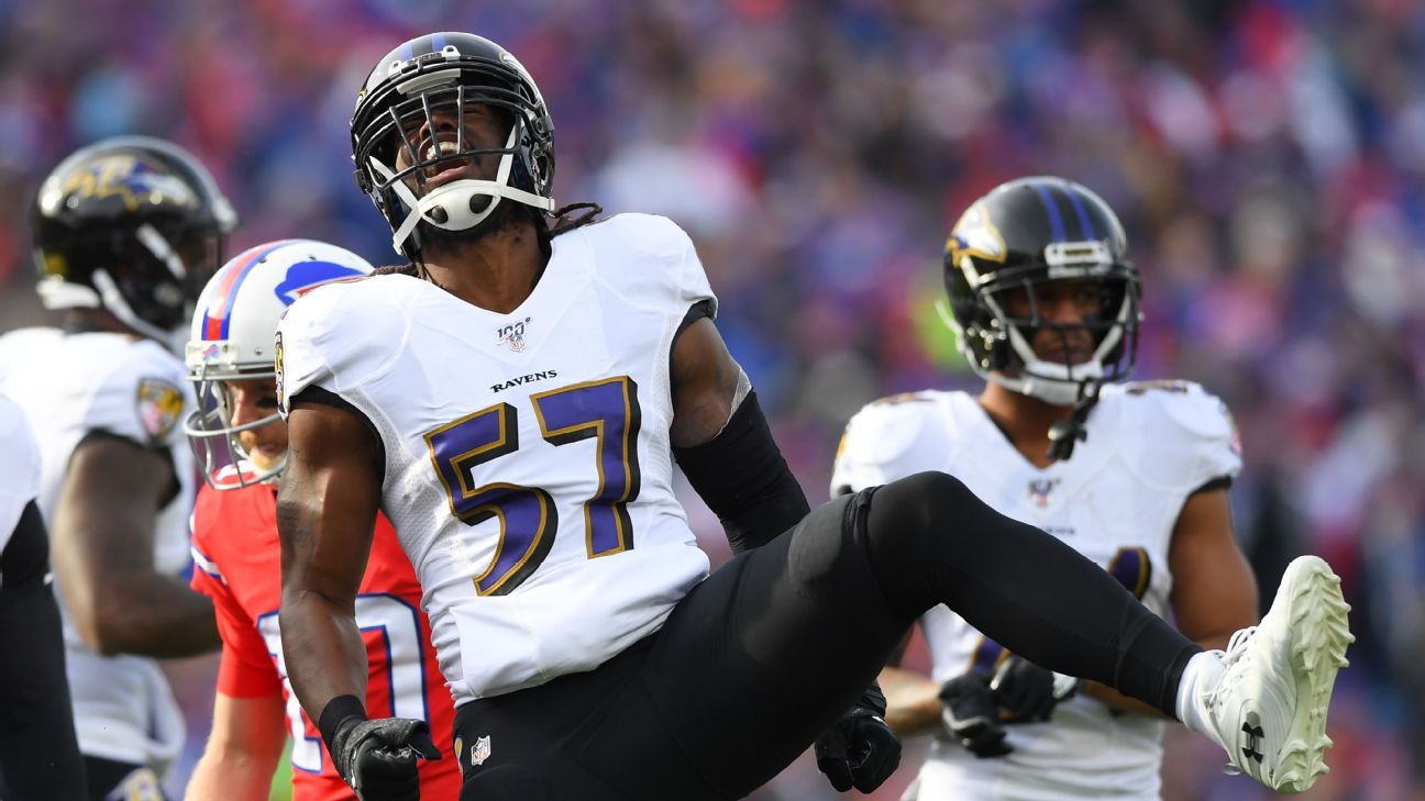 Josh Bynes retires after 12 NFL seasons, won title with Ravens - ESPN