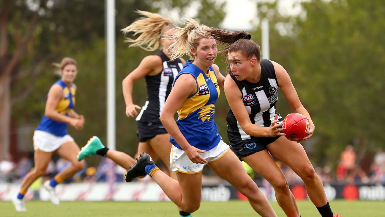 Bri Davey knee injury mars Collingwood Magpies' AFLW win - ESPN