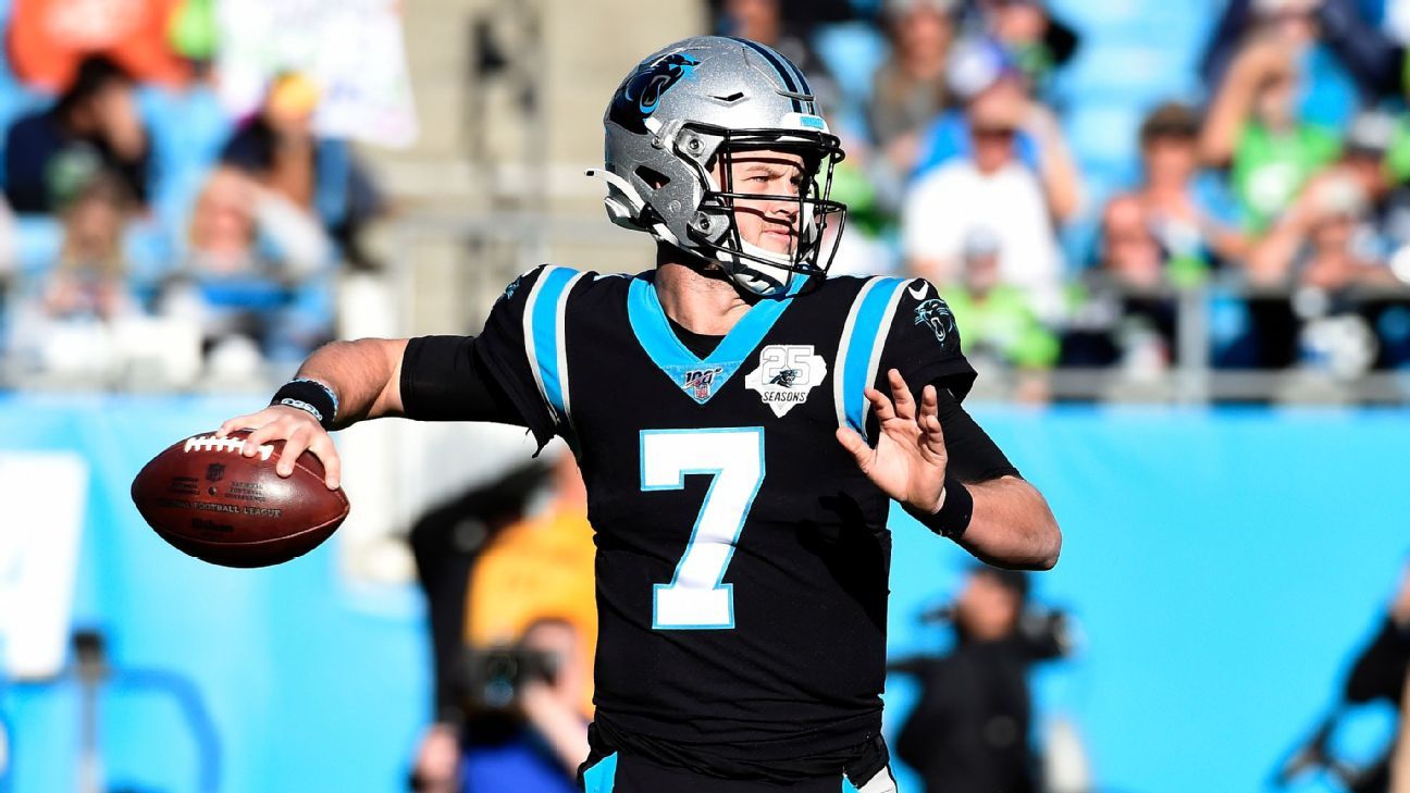 Panthers renuevan por un año con el quarterback Kyle Allen - ESPN