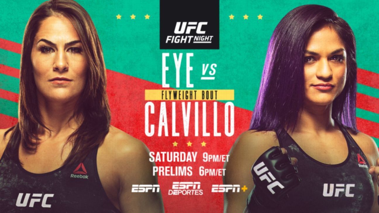 UFC Fight Night: Jessica Eye vs Cynthia Calvillo; veja TODOS os ...