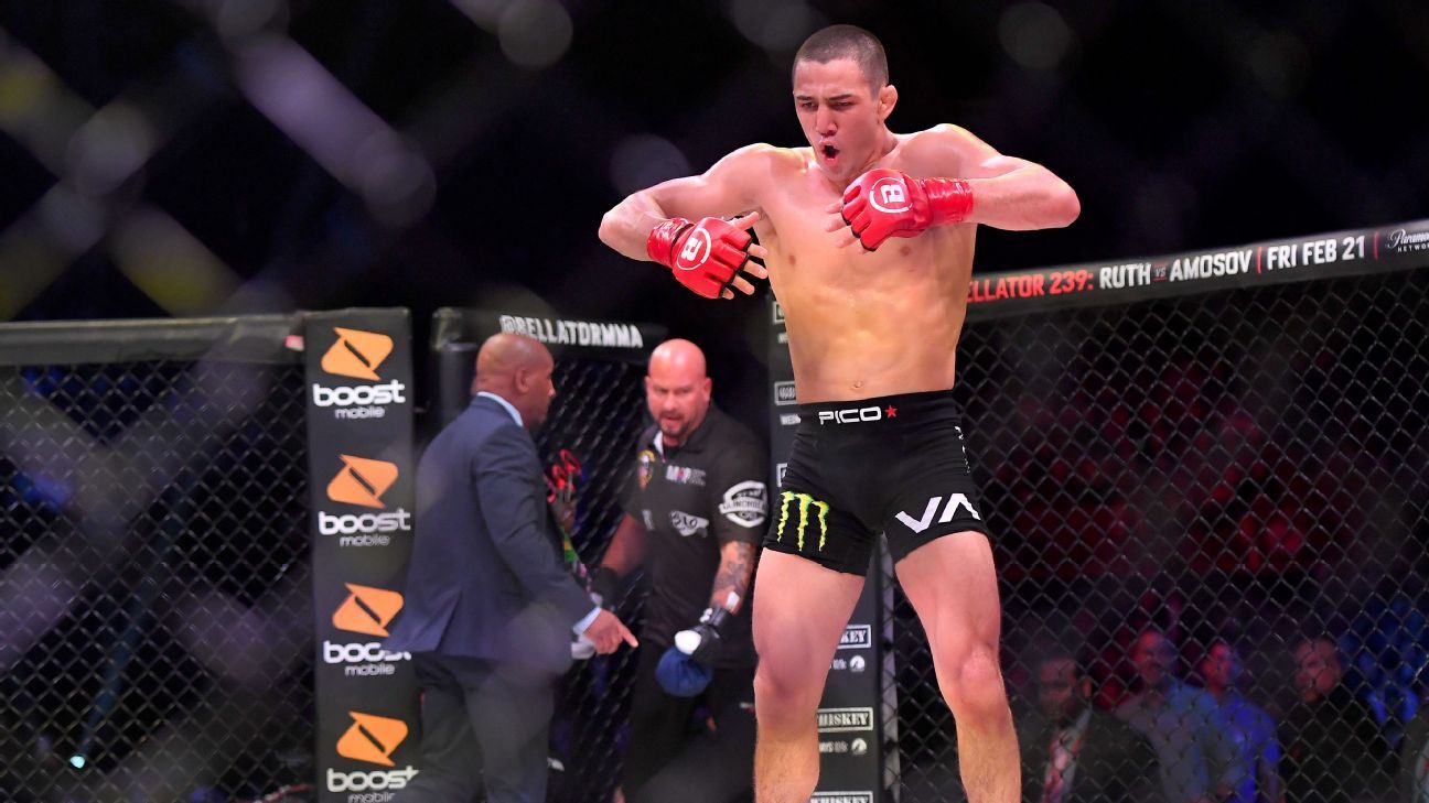 Bellator 242: Aaron Pico aplica 'mata-leão' e vence Chris Hatley de ...