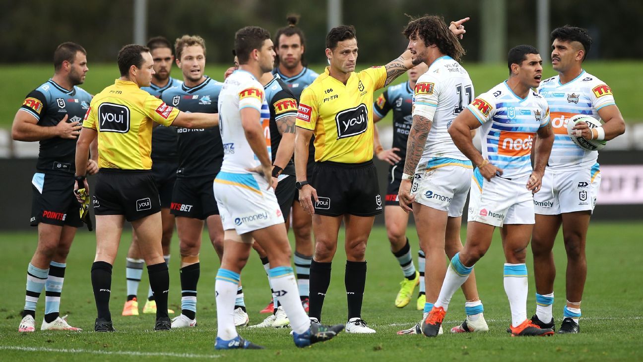 NRL Round 13 Six Again Man bites Shark, or did he? - ESPN