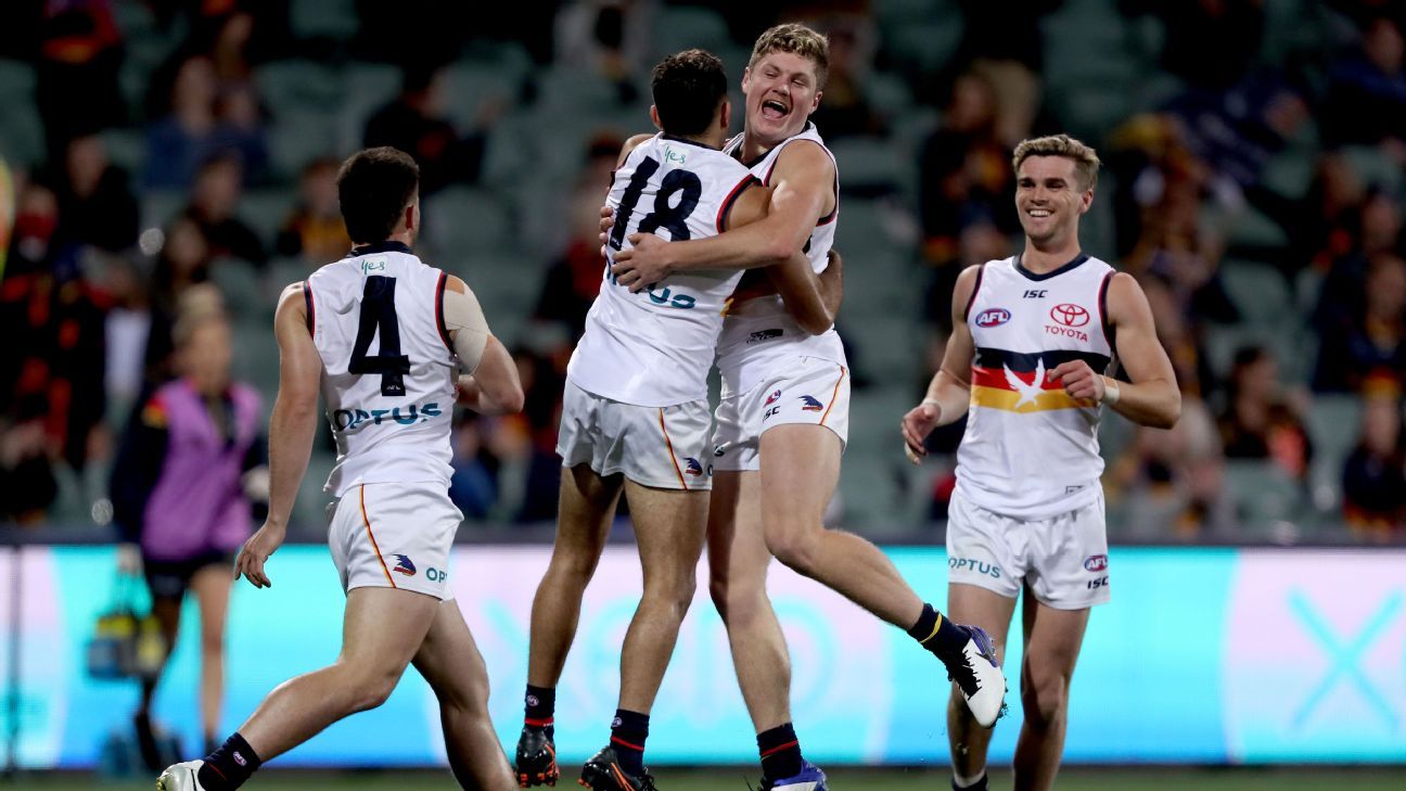 Adelaide Crows down Hawthorn Hawks to end AFL losing streak - ESPN