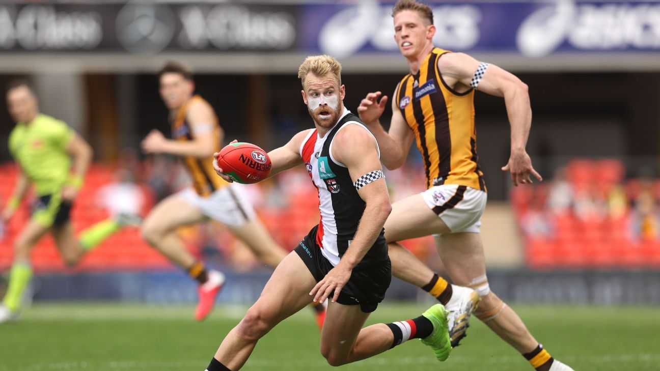 Saints fight past young Hawks in AFL - ESPN