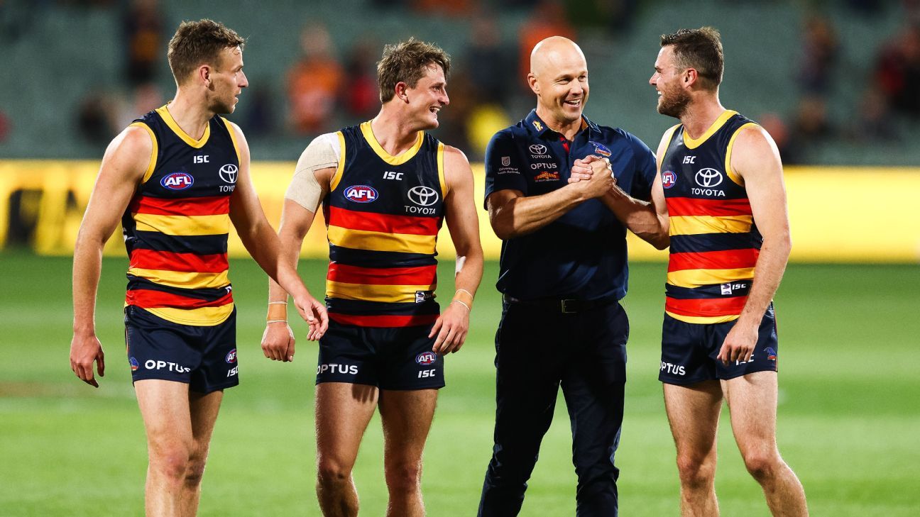 AFL 2022 Adelaide Crows coach Matthew Nicks signs new deal