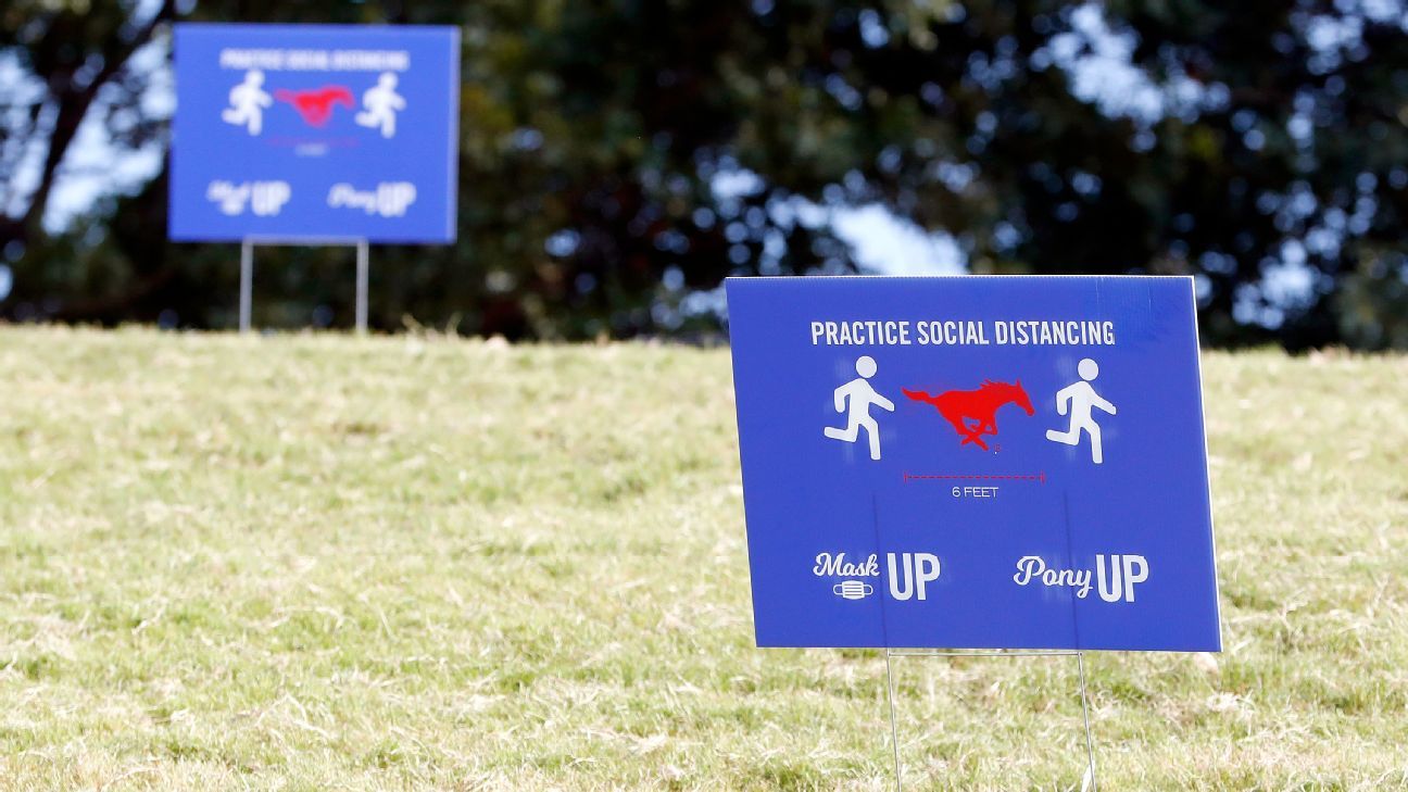 SMU student section cleared out because of coronavirus protocol ...