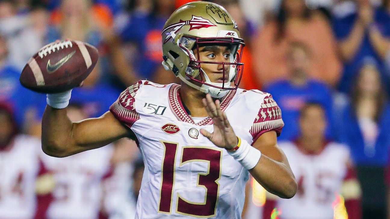 Florida State names Jordan Travis to start at QB against Notre Dame - ESPN