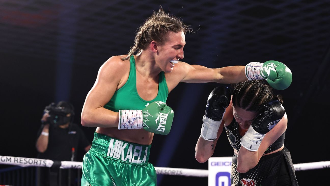 Mikaela Mayer wins first world title, Mario Barrios retains his and ...