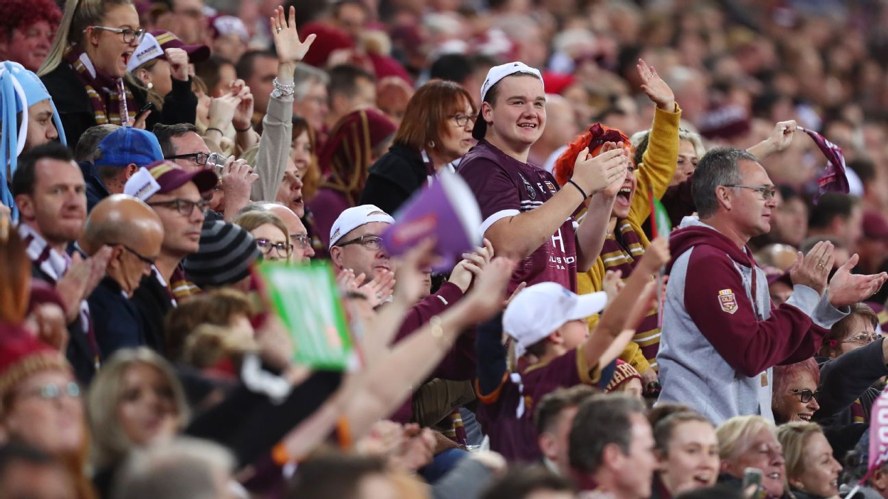 Suncorp Stadium at full capacity for Origin III - ESPN