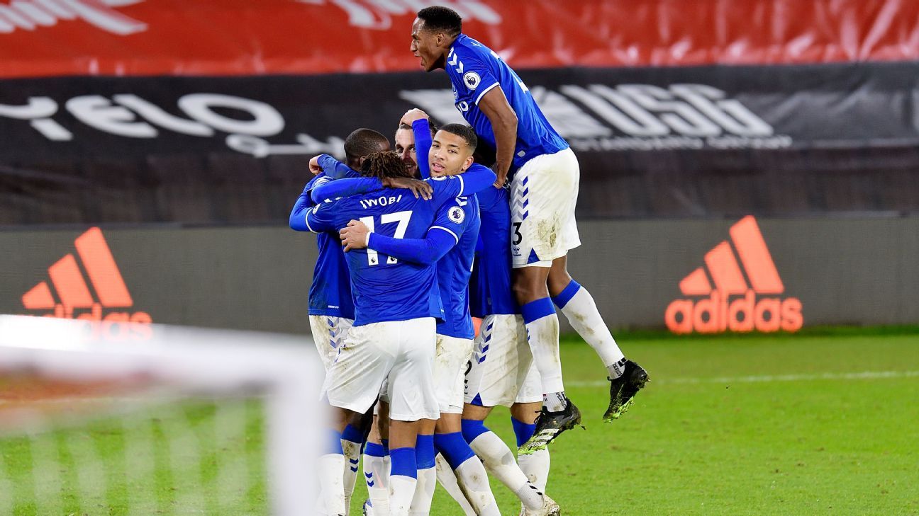 Tras el boxing day, Everton quedó segundo y se acercó a Liverpool - ESPN