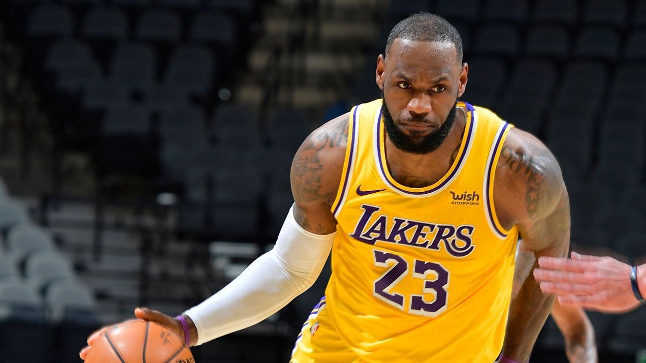 Los Angeles Lakers' LeBron James extends record streak of 10-point ...