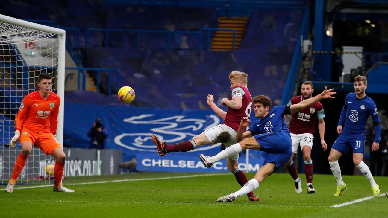 Chelsea defenders Alonso and Azpilicueta lead the way with 8/10 - ESPN