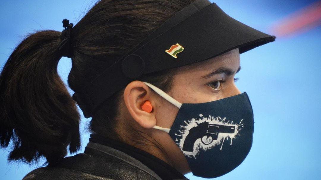Mask on: Anjum Moudgil adds a dash of colour to Shooting World Cup - ESPN