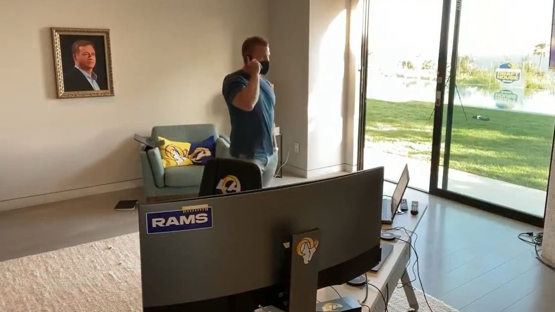 NFL draft 2021: Los Angeles Rams draft house has portrait of NFL ...