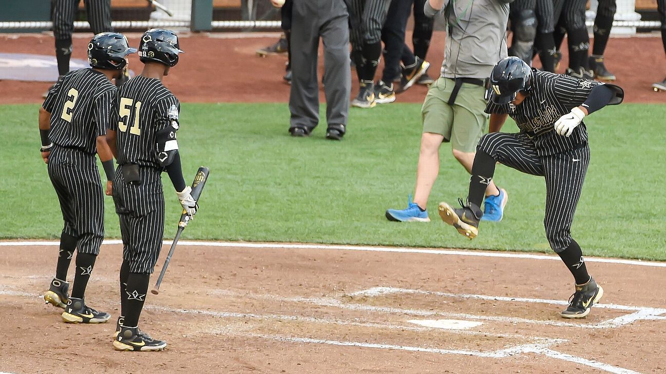 Vanderbilt overcomes Kumar Rocker's rough start, tops Arizona in ...
