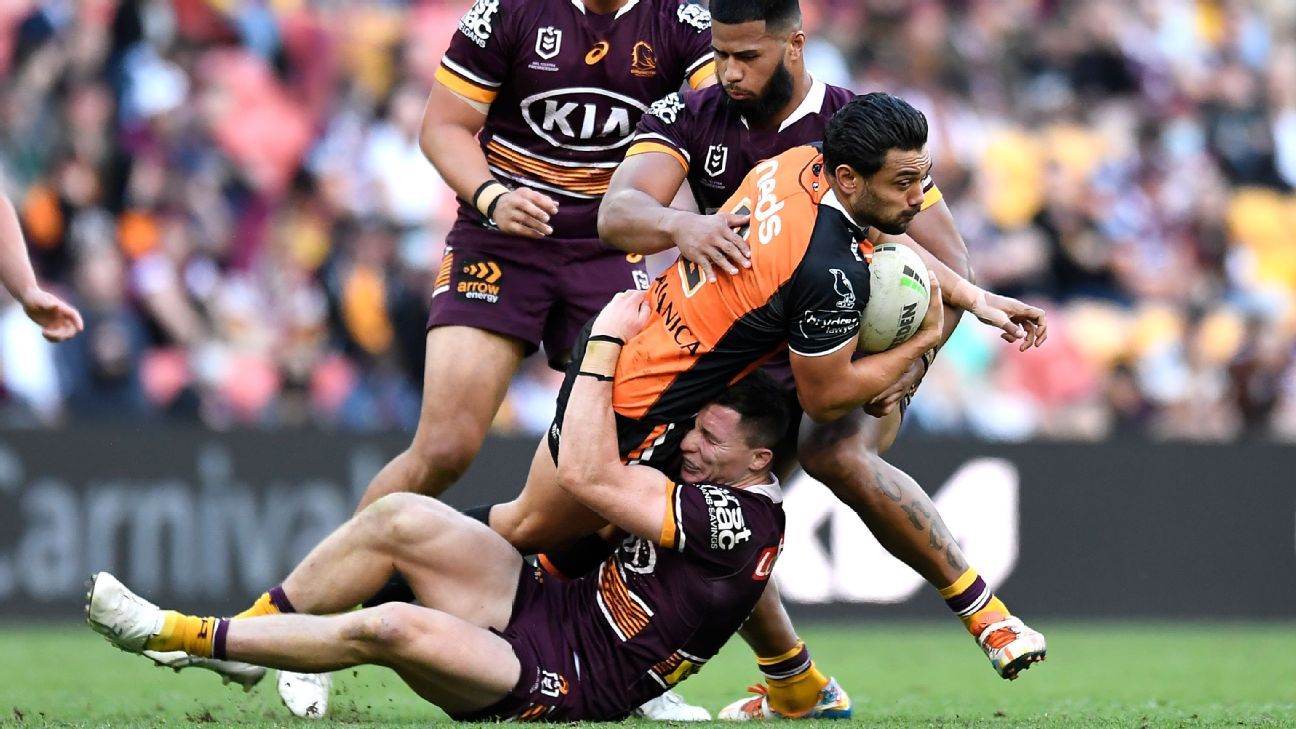 NRL Round 18 Wests Tigers beat Brisbane Broncos, on edge of eight - ESPN