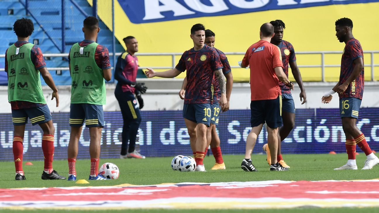 Mensaje de Rueda a James: "Todos los que estén actuando son elegibles ...