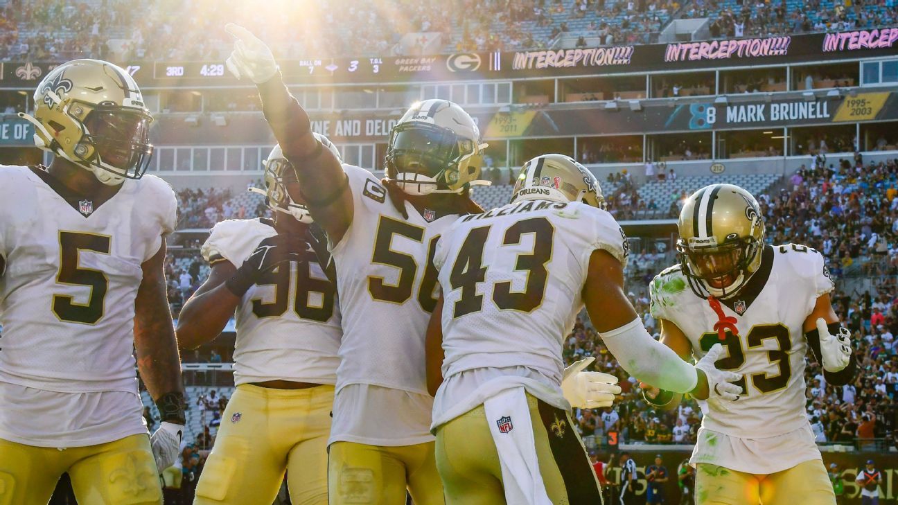 Saints defense delivering on vow to be team's identity without Drew ...