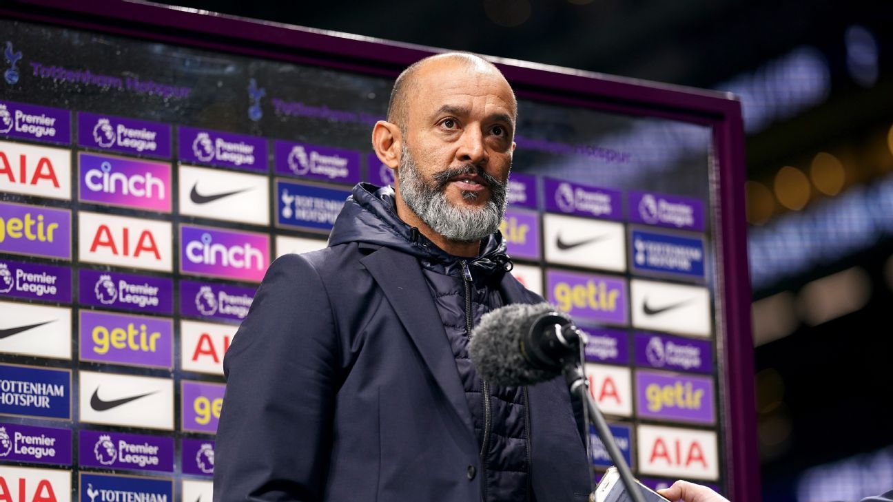 Tottenham anuncia a demissão do técnico Nuno Espírito Santo - ESPN