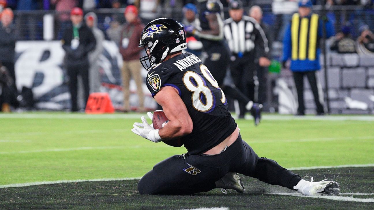 Ravens' Lamar Jackson displays elusiveness with TD pass to Mark Andrews ...