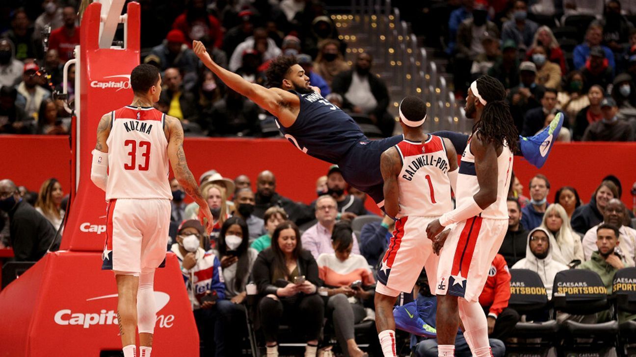 La noche histórica de KAT sufre una fuerte caída - ESPN