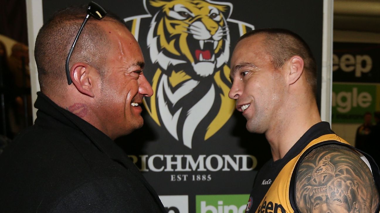 AFL Richmond Tigers star Dustin Martin's father, Shane, passes away - ESPN